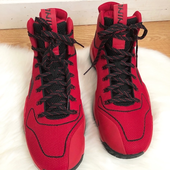 Li-Ning | Shoes | Lining Red Basketball Sneakers High Top Athletic ...